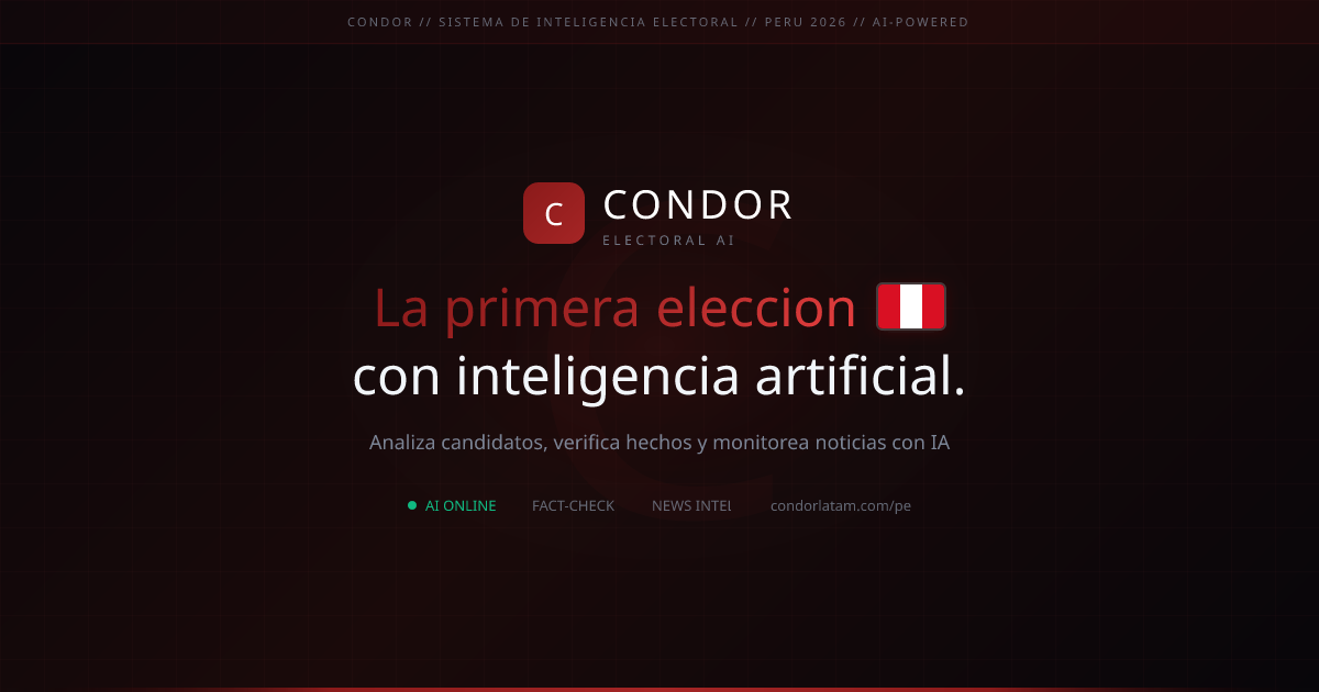 Feedback — Condor Perú 2026 | CONDOR